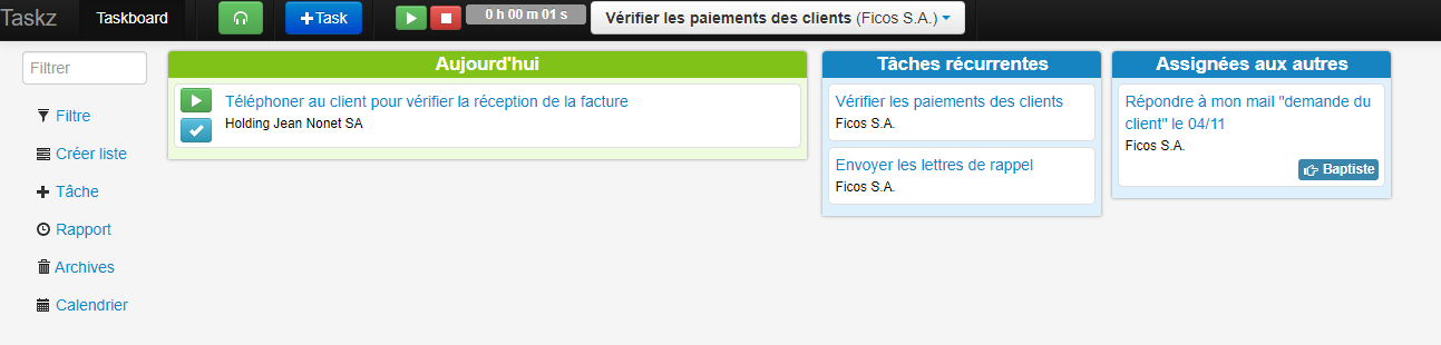 Task management and scheduling software - Taskz